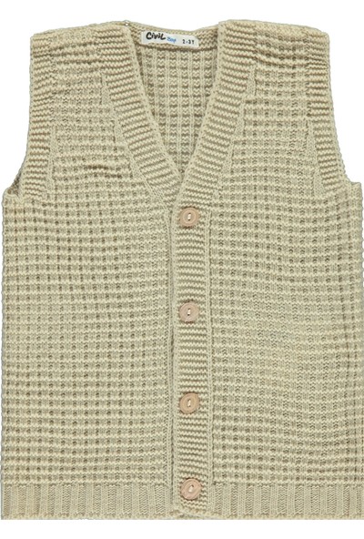Civil Boys Erkek Çocuk Yelek 2-5 Yaş Bej