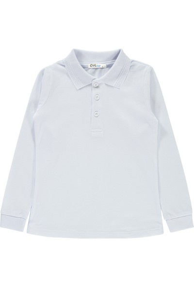 Civil Boys Erkek Çocuk Sweatshirt 6-9 Yaş Beyaz