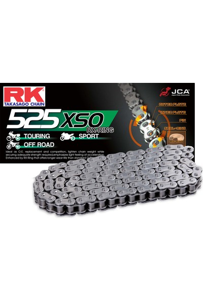RK Bmw S 1000 R Rk X-Ring Zincir 525 Xso 120L(2013-2020)