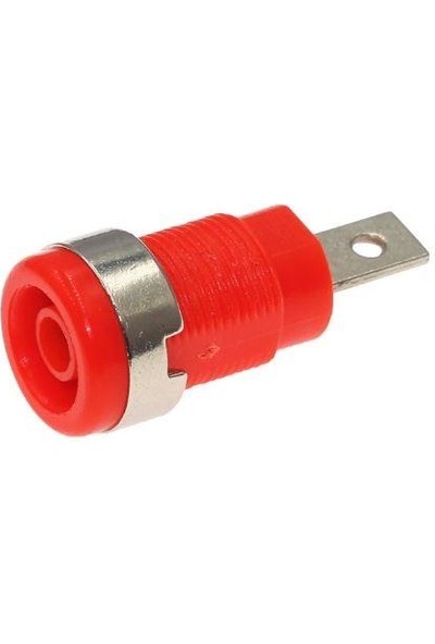 Elektronikport 4mm Kırmızı Korumalı Born Jak Elektronikport 4mm Kırmızı Korumalı Born Jak