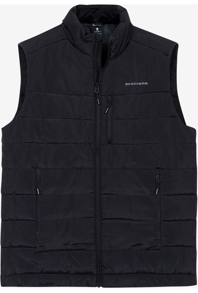 Skechers M Pocket Vest Erkek Siyah Yelek - S212037-001 Skechers M Pocket Vest Erkek Siyah Yelek - S212037-001