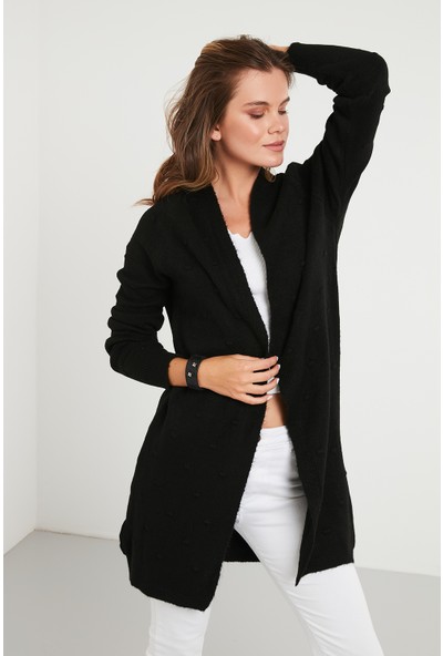 Lela Ponponlu Uzun Triko Hırka Kadın HIRKA 4614825