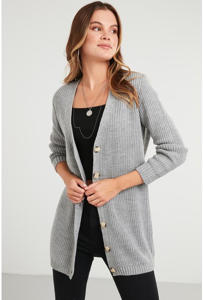 Lela % 100 Soft Akrilik Triko Örme Uzun Hırka Kadın Hırka 4615044 Lela % 100 Soft Akrilik Triko Örme Uzun Hırka Kadın Hırka 4615044