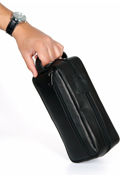 Av A Dos Erkek Siyah Deri Tıraş Seyahat Kozmetik Portföy Bakım El Çanta Av A Dos Erkek Siyah Deri Tıraş Seyahat Kozmetik Portföy Bakım El Çanta