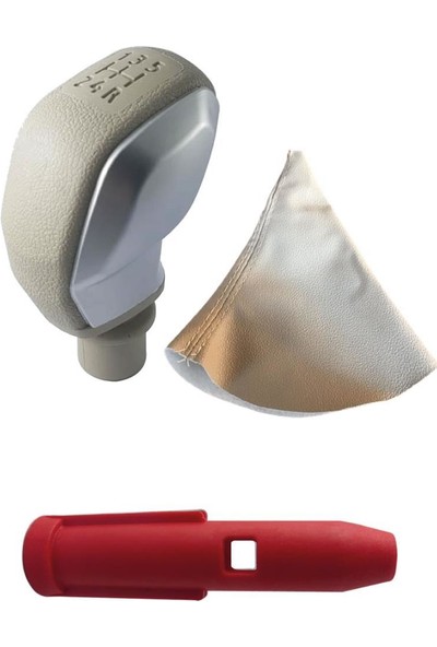 Otozet Citroen C5 Spor Vites Topuzu Ve Körüğü Set Bej Renk Otozet Citroen C5 Spor Vites Topuzu Ve Körüğü Set Bej Renk