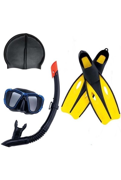 Liggo Yüzücü Gözlüğü Şnorkel Set Dalış Paleti Silikon Bone Seti 40-41 Liggo Yüzücü Gözlüğü Şnorkel Set Dalış Paleti Silikon Bone Seti 40-41