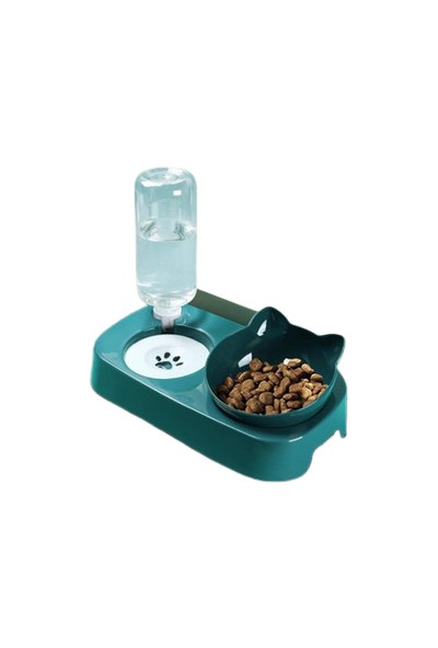 Technosmart Kedi Köpek Mama ve Su Kabı Kaseli Otomatik Su Sebili Büyük Boy Depolama Technosmart Kedi Köpek Mama ve Su Kabı Kaseli Otomatik Su Sebili Büyük Boy Depolama
