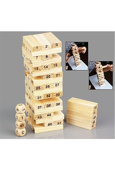 Proithalat Jenga 58 Parça Denge ve Beceri Oyunu Wiss Toy - Dev Boy Proithalat Jenga 58 Parça Denge ve Beceri Oyunu Wiss Toy - Dev Boy