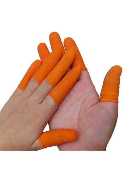 Efiks 10 Adet Lateks Antistatik Parmak Ucu Koruyucu