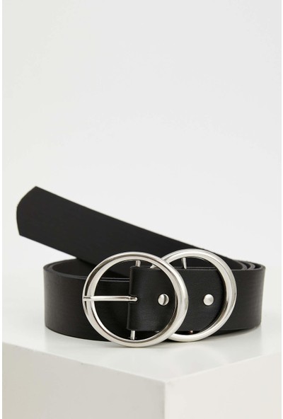 DeFacto Çift Tokalı Suni Deri Kemer V8981Azns