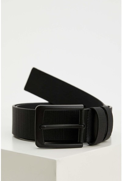 DeFacto Erkek Suni Deri Jean Kemeri V0621AZNS