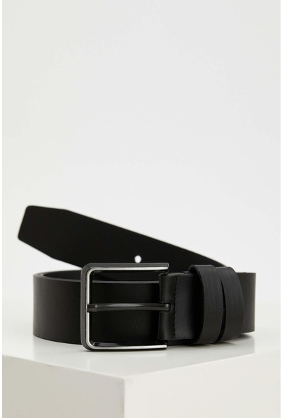 DeFacto Erkek Suni Deri Geniş Jean Kemeri V2138AZNS