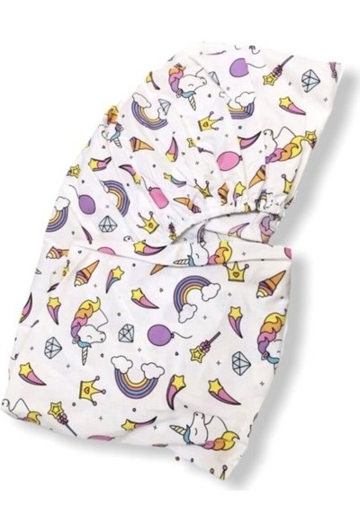 Bebek Özel Pamuklu Bebek ve Çocuk Lastikli Çarşaf Beyaz Unicorn 80x140 cm Bebek Özel Pamuklu Bebek ve Çocuk Lastikli Çarşaf Beyaz Unicorn 80x140 cm