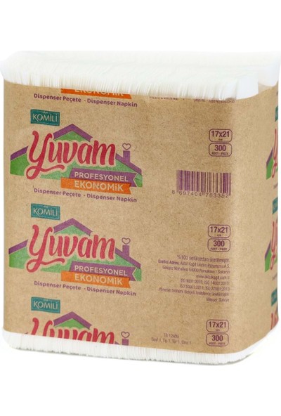 Komili Yuvam - Dispenser Peçete 2 Katlı - 3600'LÜ