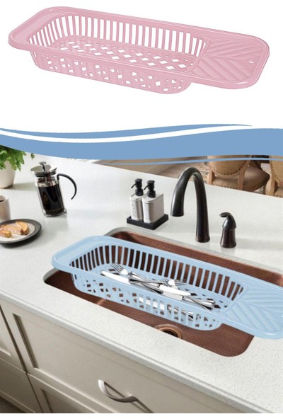 Collection Lavabo Ve Tezgah Üstü Bulaşık Kurutucu Sepet Süzmatik Bulaşıklık