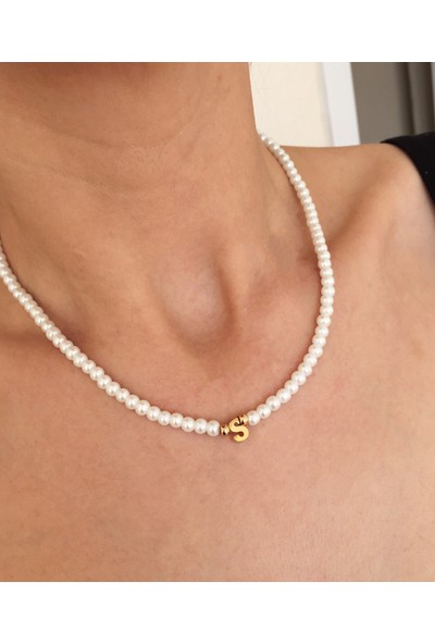 Accessories World S Harfi Gold Renk Inci Kolye Accessories World S Harfi Gold Renk Inci Kolye