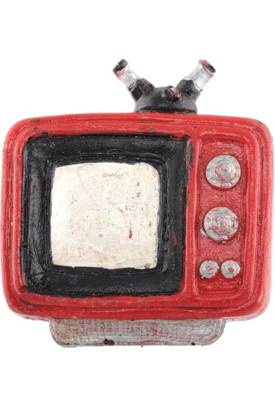 Labalaba Televizyon Kırmızı Renk Magnet & Buzdolabı Süsü