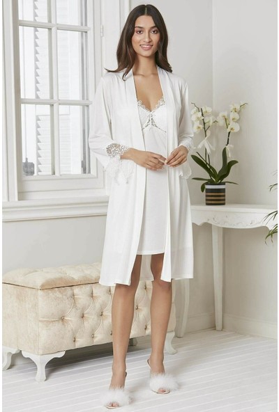 Pierre Cardin 5040 Penye Altılı Takım-Ekru Pierre Cardin 5040 Penye Altılı Takım-Ekru