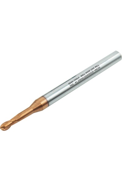 Deng Tools R1.25*L12 Küre Dalma Boy Freze HRC55 Deng Tools R1.25*L12 Küre Dalma Boy Freze HRC55