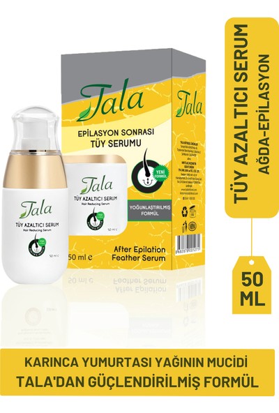 Tala Tüy Azaltıcı Serum Epilasyon Sonrası Tüy Serumu / Hair Reducing 50 ml Tala Tüy Azaltıcı Serum Epilasyon Sonrası Tüy Serumu / Hair Reducing 50 ml