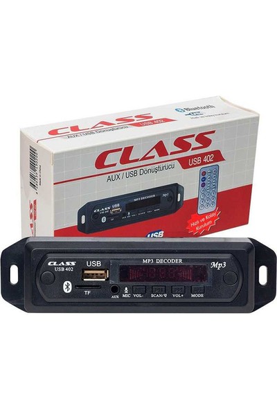 Class Araç Içi Bluetooth Aux Çevirici Modül Class Araç Içi Bluetooth Aux Çevirici Modül