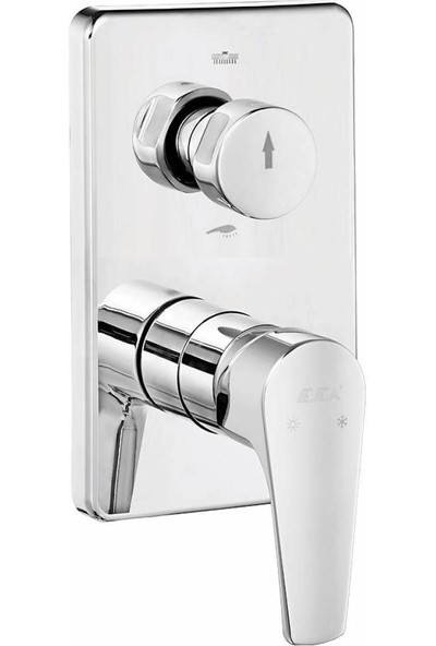 E.C.A Niobe Ankastre Banyo Bataryası Sıva Üstü 2 Yollu 102167213-KDE E.C.A Niobe Ankastre Banyo Bataryası Sıva Üstü 2 Yollu 102167213-KDE