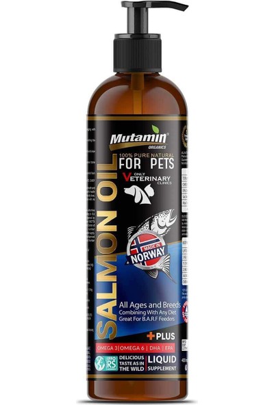 Mutamin Organics Mutamin Norveç Kedi Köpek Somon Yağı 400 Ml Mutamin Organics Mutamin Norveç Kedi Köpek Somon Yağı 400 Ml