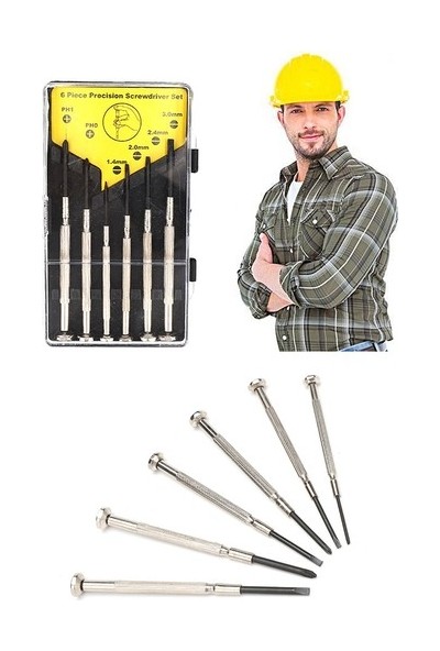 Uniquem 6 Parça Hassas Saatçi Tamir Tadilat Tornavida Seti Uniquem 6 Parça Hassas Saatçi Tamir Tadilat Tornavida Seti