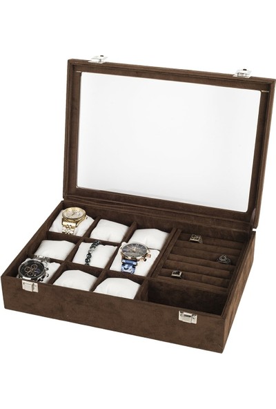 İmpala Saat, Yüzük, Kol Düğmesi, Gözlük Ahşap Kasa Üzeri Deri Kaplama Çok Amaçlı Takı Kutusu İmpala Saat, Yüzük, Kol Düğmesi, Gözlük Ahşap Kasa Üzeri Deri Kaplama Çok Amaçlı Takı Kutusu