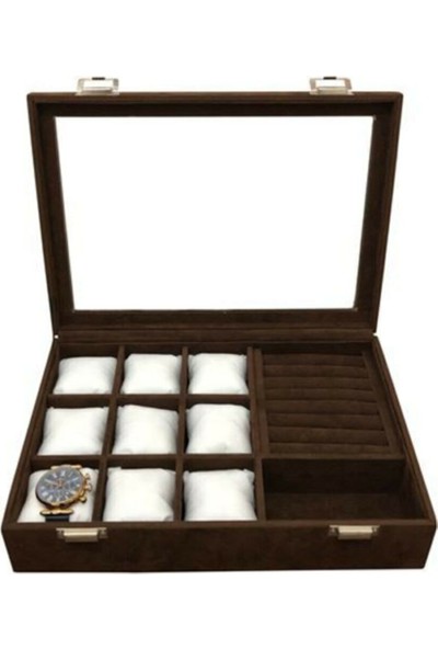 İmpala Saat Gözlük Yüzük Karışık Ahşap Üzeri Deri Kaplama Kahve Çok Amaçlı Takı Kutusu İmpala Saat Gözlük Yüzük Karışık Ahşap Üzeri Deri Kaplama Kahve Çok Amaçlı Takı Kutusu