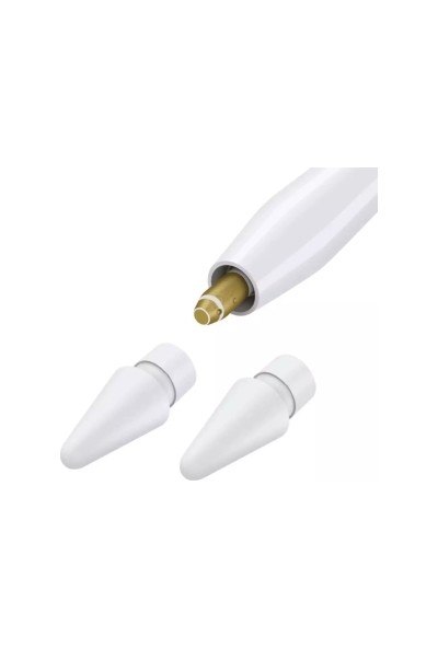 Roxbros Apple Pencil Kalem Ucu 1 ve 2 Nesil Yedek Uç 2'li Roxbros Apple Pencil Kalem Ucu 1 ve 2 Nesil Yedek Uç 2'li