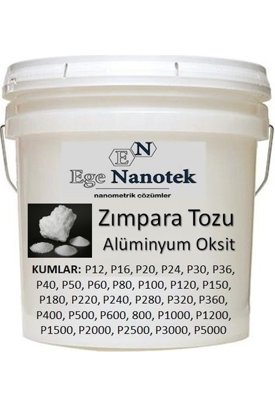 Ege Nanotek 1200 Kum Zımpara Tozu Alüminyum Oksit Alümina P1200 - 5 kg Ege Nanotek 1200 Kum Zımpara Tozu Alüminyum Oksit Alümina P1200 - 5 kg