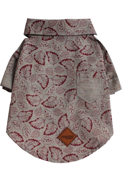 Pawstar Gri Hawaii Kedi Köpek Gömleği Kedi Köpek Kıyafeti