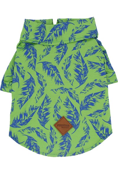 Pawstar Yeşil Tüy Kedi Köpek Gömleği Kedi Köpek Kıyafeti