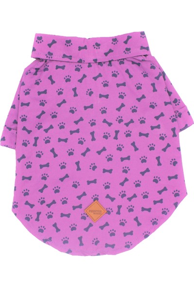 Pawstar Mor Pati-Kemik Kedi Köpek Gömleği Kedi Köpek Kıyafeti