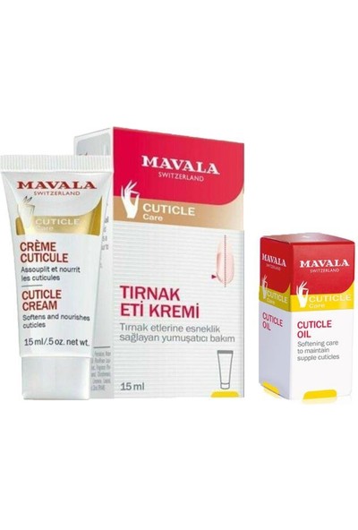 Mavala Tırnak Eti Yumuşatıcı Krem 15 ml Set