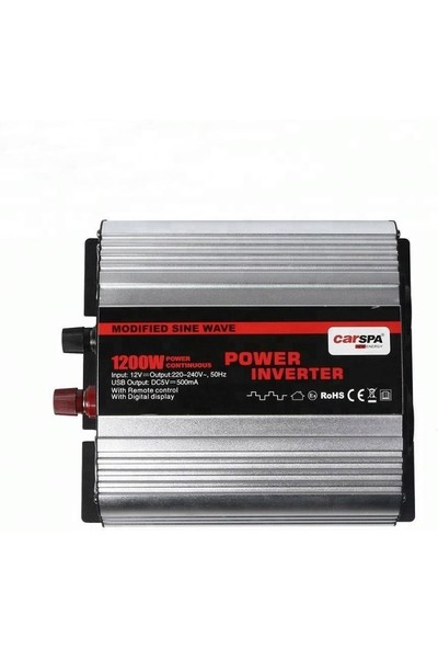 Carspa 1200 Watt 12V Modifiye Sinüs Inverter Carspa 1200 Watt 12V Modifiye Sinüs Inverter