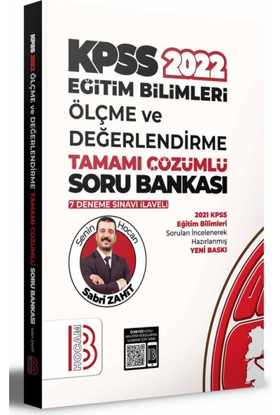 Benim Hocam Yayınları KPSS 2022 Eğitim Bilimleri Ölçme ve Değerlendirme Tamamı Çözümlü