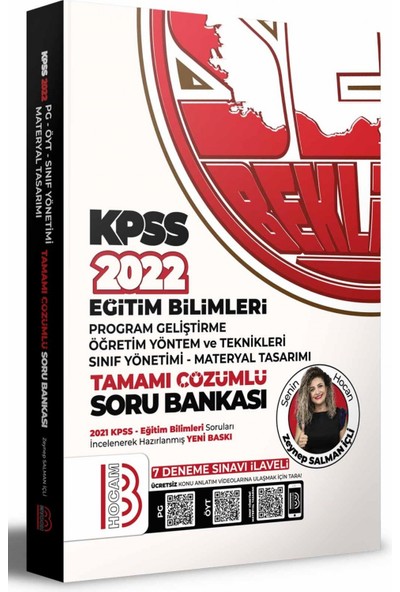 Benim Hocam Yayınları KPSS 2022 Eğitim Bilimleri Program Geliştirme - Öyt - Sınıf Yönet