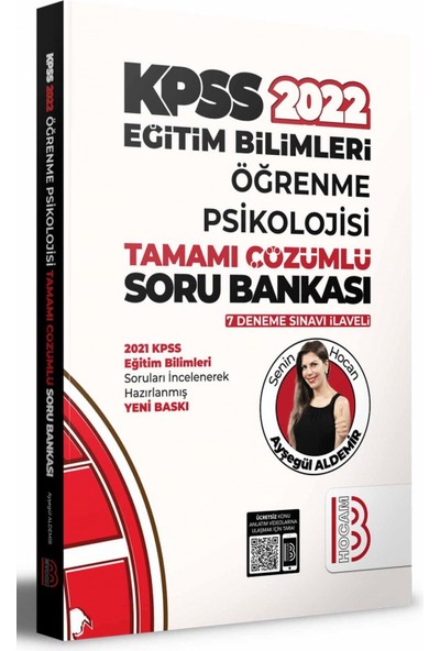 Benim Hocam Yayınları KPSS 2022 Eğitim Bilimleri Öğrenme Psikolojisi Tamamı Çözümlü Sor Benim Hocam Yayınları KPSS 2022 Eğitim Bilimleri Öğrenme Psikolojisi Tamamı Çözümlü Sor