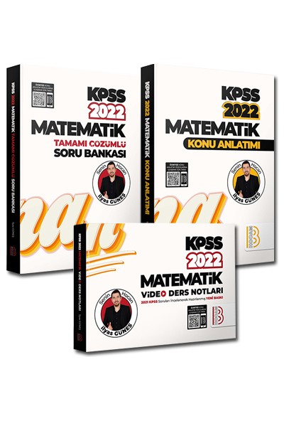 Benim Hocam Yayınları 2022 KPSS Matematik Konu + Soru ve Video Ders Defteri Seti Benim Hocam Yayınları 2022 KPSS Matematik Konu + Soru ve Video Ders Defteri Seti