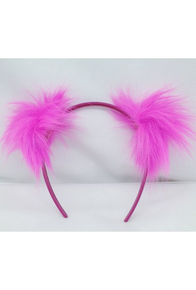 Magrib Pembe Ponponlu Peluş Çocuk Tacı Magrib Pembe Ponponlu Peluş Çocuk Tacı