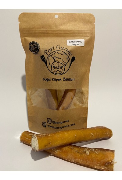 Pari Gurme Dana Kamış Köpek Kemirme Kemiği %100 Doğal Naturel 50GR Pari Gurme Dana Kamış Köpek Kemirme Kemiği %100 Doğal Naturel 50GR