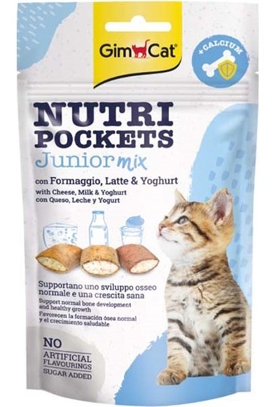 Gimcat Nutripockets Junior Mix Karışık Yavru Kedi Ödülü 60GR Gimcat Nutripockets Junior Mix Karışık Yavru Kedi Ödülü 60GR