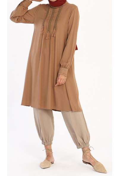 ALLDAY %100 Viskon Dantelli Tunik ALLDAY %100 Viskon Dantelli Tunik