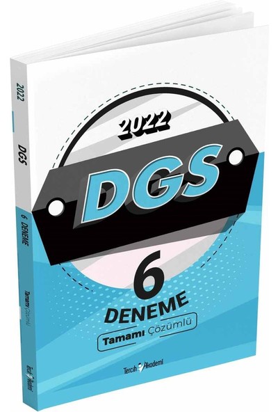 Tercih Akademi 2022 DGS Tamamı Çözümlü 6 Deneme