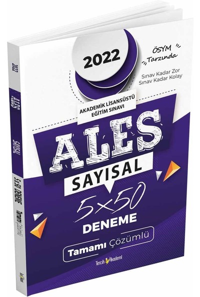 Tercih Akademi 2022 ALES Sayısal Tamamı Çözümlü 5 Deneme