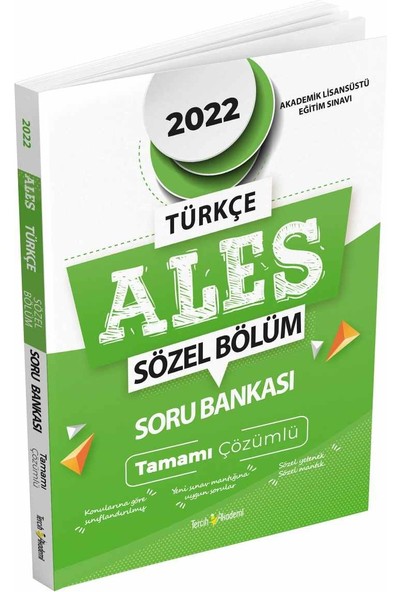 Tercih Akademi ALES Türkçe Tamamı Çözümlü Soru Bankası Tercih Akademi ALES Türkçe Tamamı Çözümlü Soru Bankası