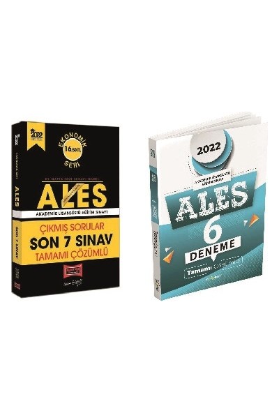 Yargı ALES Çıkmış Son 7 Sınav + Tercih Akademi ALES 6 Deneme Tamamı Çözümlü Ikili Set