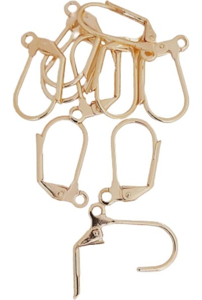 Mykonsept Küpe Kancası Gold Kaplama 10 Adet